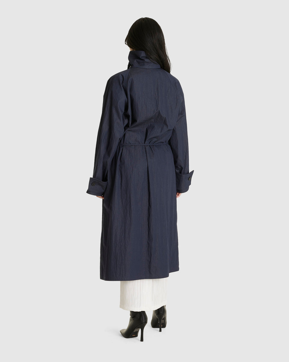 Cowl Neck Long Coat – Chinatown Country Club